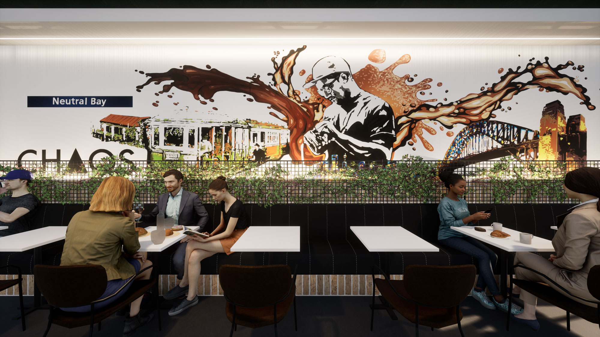CHAOS CAFE NEUTRAL BAY | HRA ARCHITECTURE