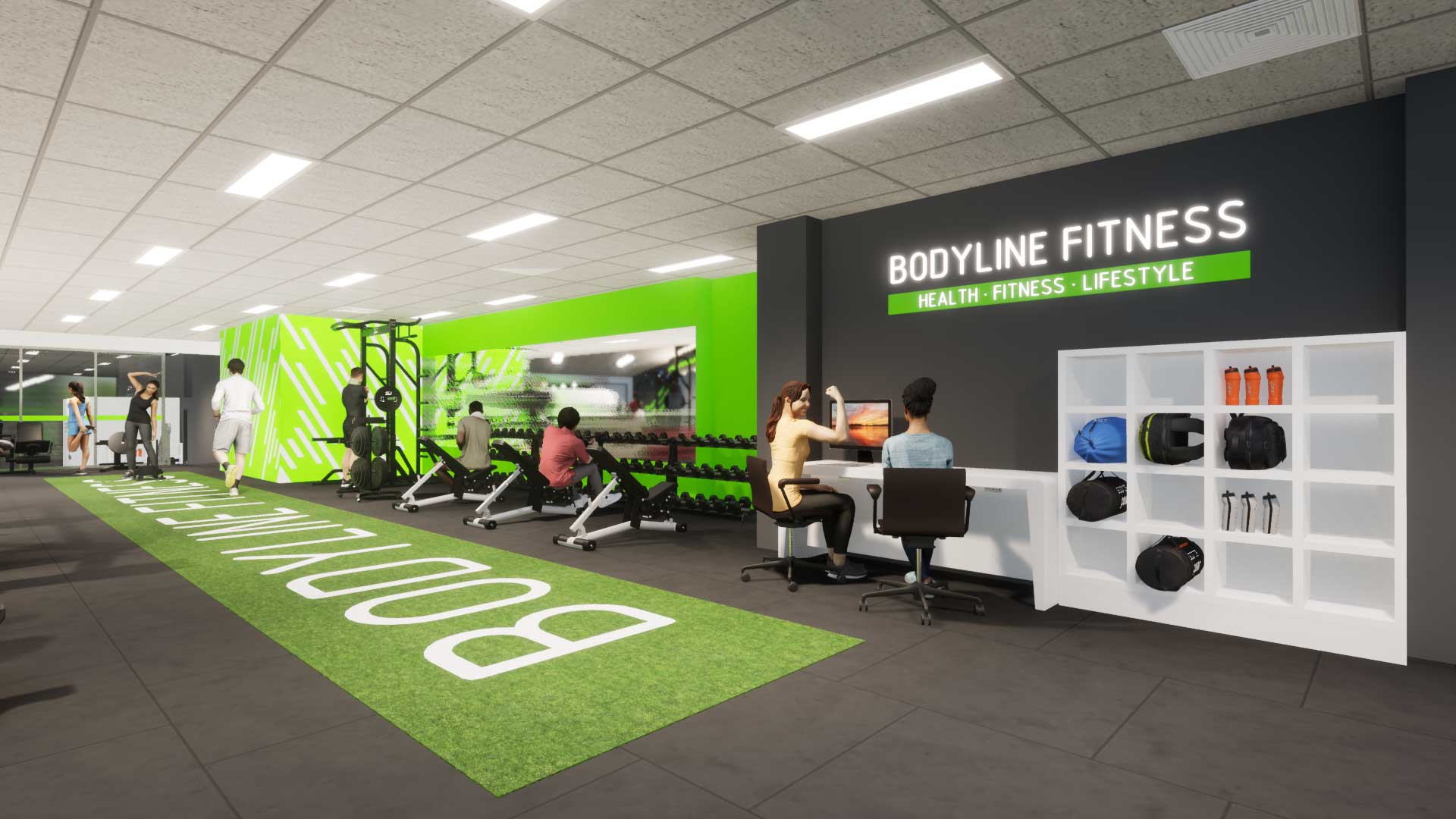 BODYLINE FITNESS LEICHHARDT | HRA ARCHITECTURE